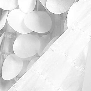 Lush Decor Lush Décor, White Gigi Valance Textured Window Kitchen Curtain (Single), 70" W x 14" L