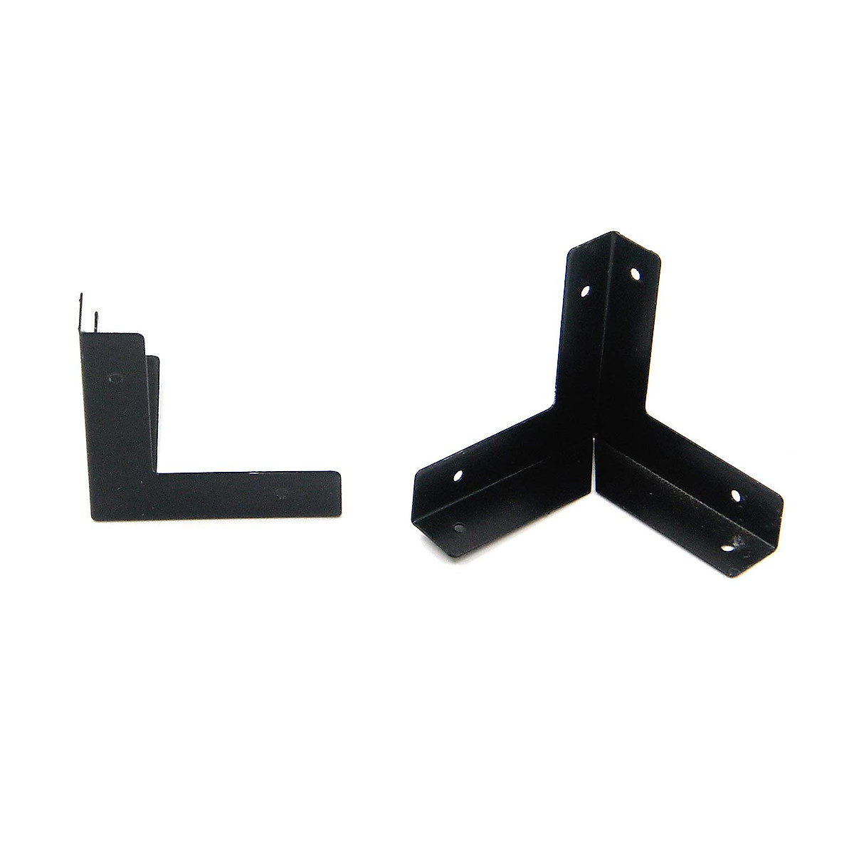 Coshar Three-Sided Metal Corner Protector Decorative Edge Cover Safety Guard for Wooden Boxes, Pack of 16