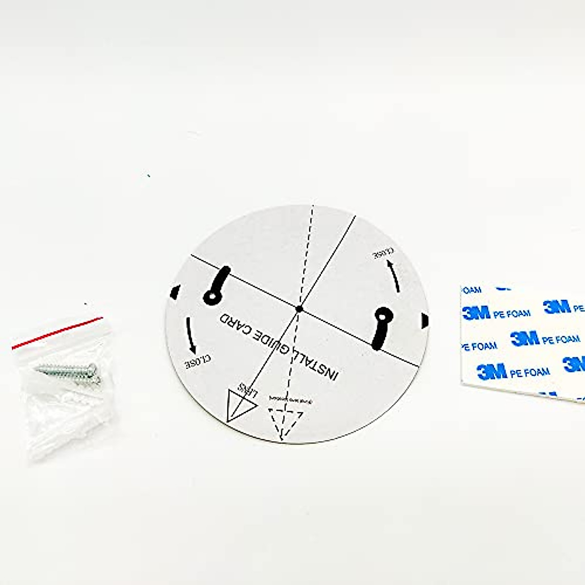 INKECI Simulated Surveillance Cameras, Dummy Security Camera, Fake Cameras CCTV Surveillance Systemwith Realistic Simulated LEDs,for Home Security Warning Sticker Outdoor/Indoor Use (2pack)