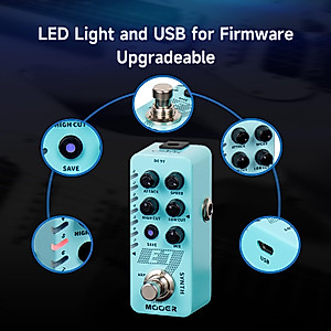 MOOER E7 Polyphonic Guitar Synth Pedal Electronic Synthesizer, 7 Guitar Synthesizer Tones with Individual Arpeggiator And 7 Preset Slots, High/Low Frequency Cut, Attack, Speed Function