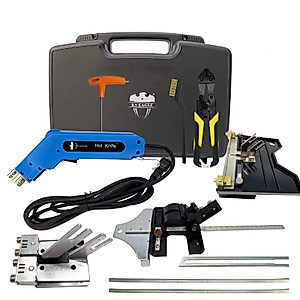 KS EAGLE Hand Held Electric Foam Hot Cutter Knife Grooving Carving Knife Sculpture Styrofoam Sponge Cutting with Blades & Accessories (with Small and Big Slotting Board)