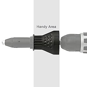 DEKOPRO Rivet Gun for Cordless Drill Riveter Electric Rivet Nut Gun Riveting Tool Cordless Riveting Drill Adaptor Insert Nut Tool