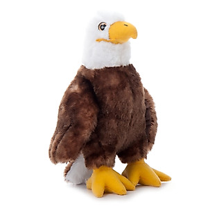 The Petting Zoo Bald Eagle Stuffed Animal, Gifts for Kids, Wild Onez Zoo Animals, Bald Eagle Plush Toy 9 inches