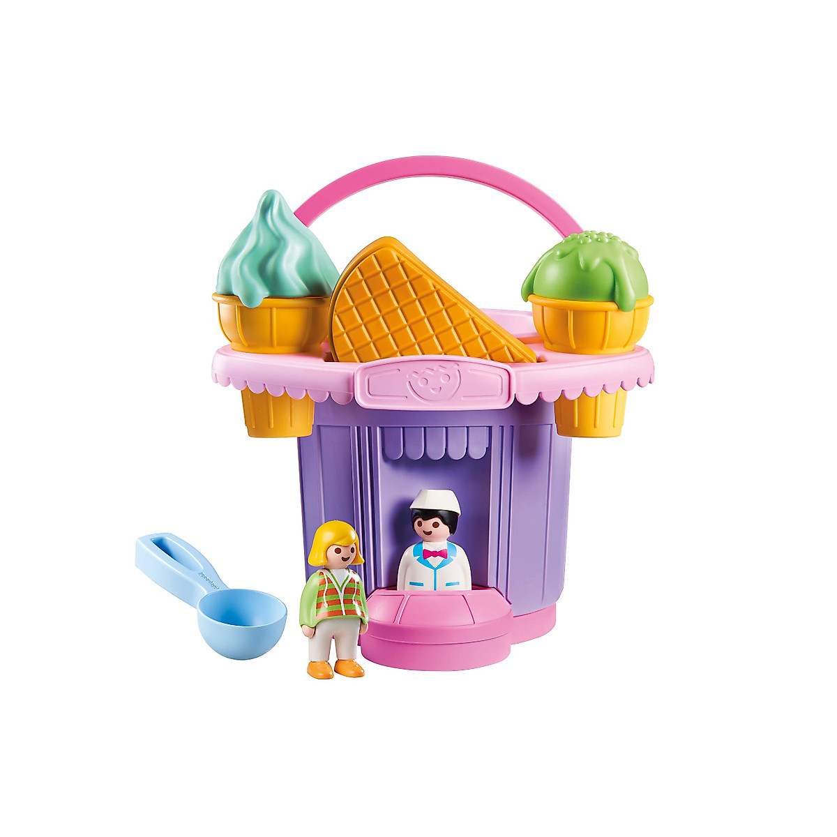 Playmobil 9406 Ice Cream Shop Sand Bucket, Multicolor