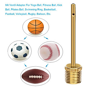 21PCS Brass Presta Schrader Valve Adapter Tools, Ball Pump Needle, Bike Tire Valve Pump Adapters, Pump Tools, Presta Valve Adapter Bike Pump Accessories Fit for Bike Gym Balloon Toy Pump