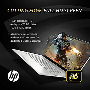 HP Envy 17T Touch 2019 Model, Intel Core i7-8565U Quad Core, 512GB SSD, 16GB RAM, Win 10 Pro Installed,17.3 FHD WLED Touch, Nvidia 4GB DDR5 MX250, (512GB SSD + 32GB Optane), 3 Yrs McAfee is