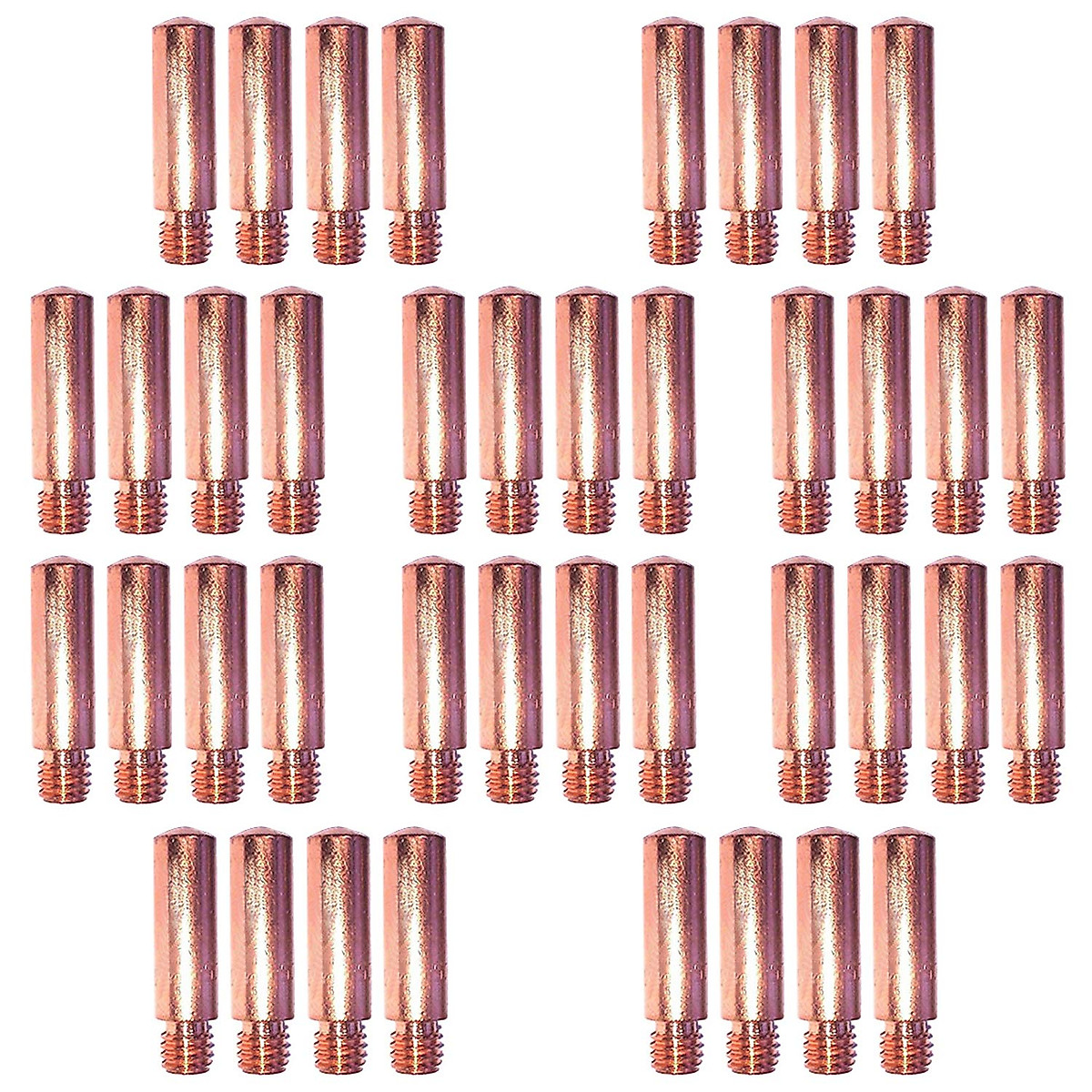 Contact Tips for Mig Welding 11-35 0.035",Compatible with Forney 60172,Binzel, Clarke and Tweco Mini/No.1 & Lincoln Magnum 100L MIG Welding Gun-40PK