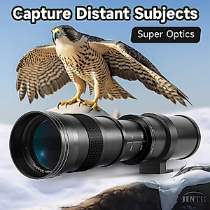 F Mount Lens - JINTU 420-800mm f8.3 Manual Telephoto Lens for Nikon D90 D5600 D5100 D5200 D5300 D5500 D5400 D7200 D7100 D7500 D3100 D3200 D3400 D810 D750 D850 D600