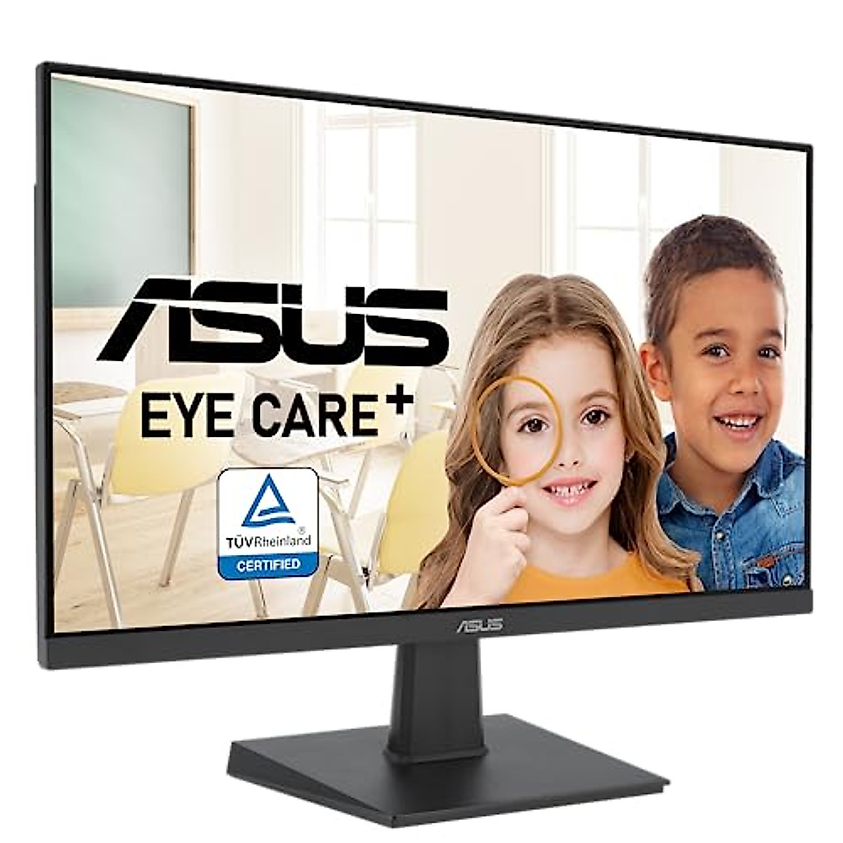 ASUS 27 Inch Monitor - 1080P, IPS, Full HD, Frameless, 100Hz, 1ms, Adaptive-Sync, for Working and Gaming, Low Blue Light, Flicker Free, HDMI, VESA Mountable, Tilt - VA27EHF,Black