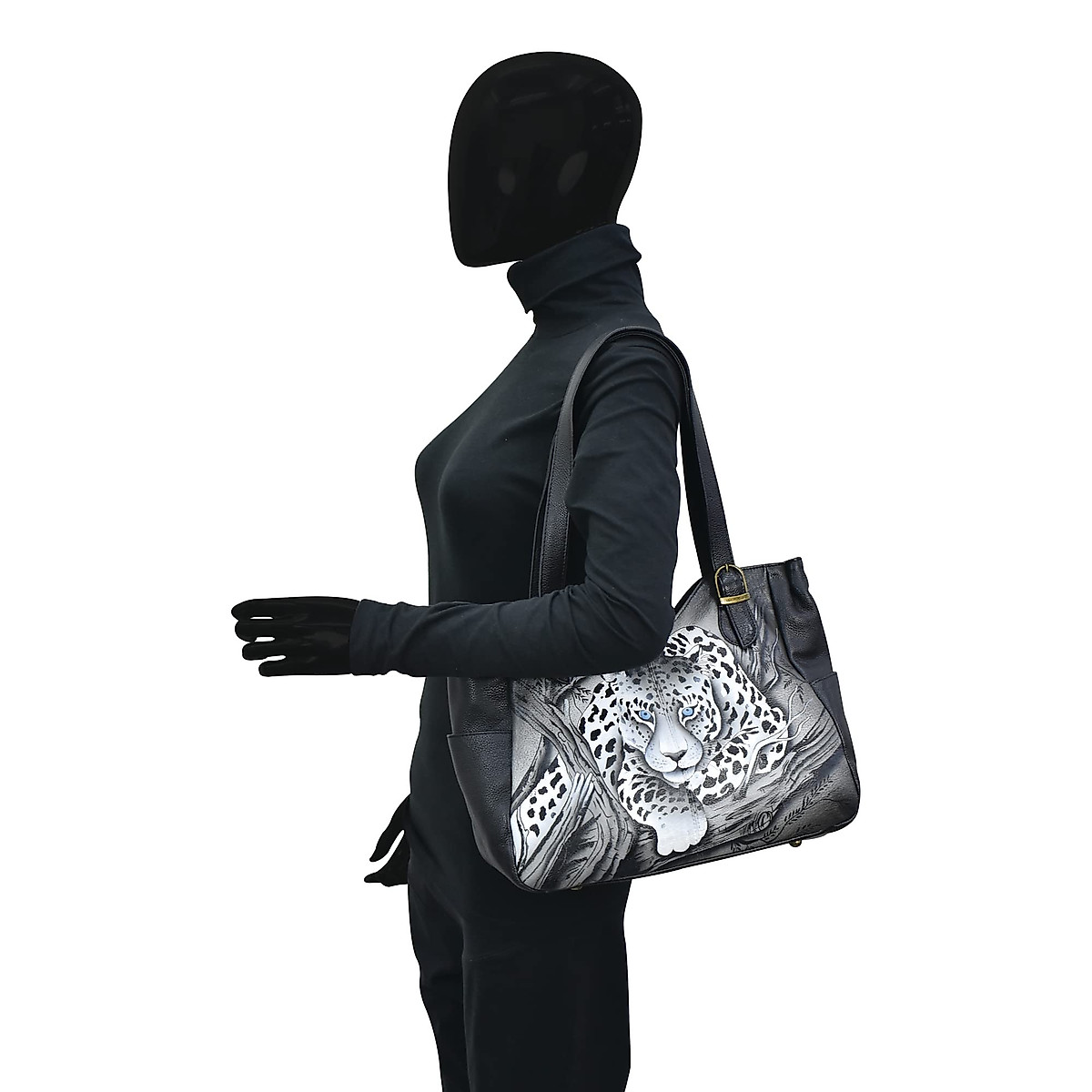 Anna by Anuschka Shoulder Bag, African Leopard