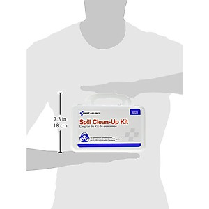 First Aid Only 6021 21-Piece Body Fluid Clean Up Kit in Weatherproof Plastic Case