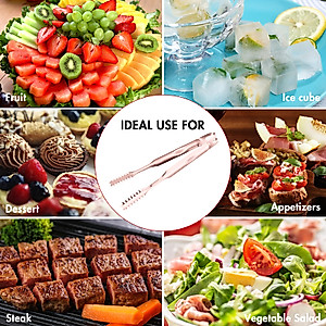 30 Pieces Rose Gold Silverware Sets Plus Serving Tong,Stainless Steel Flatware Set with Metal Straw for 4, DSNN Home Kitchen Utensil Cutlery Set,Include Forks Spoons and Knives Set