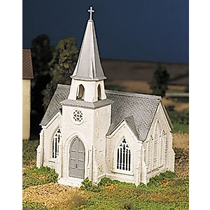 Bachmann Trains - PLASTICVILLE U.S.A. BUILDINGS – CLASSIC KITS - CATHEDRAL - O Scale