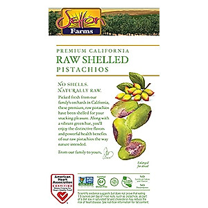 Setton Farms Naturally Raw Shelled Pistachios, No Shell, Non-GMO Project Verified, Certified Gluten Free, Vegan and Kosher, Heart Healthy Snack, 5 Oz