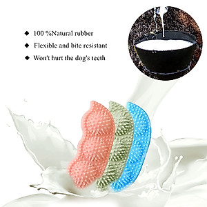 TAOLIN QING 3-Pack Puppy Chew Toy, Suitable for Dogs Born 2-8 Months Old, Relieve Pain During Tooth Replacement, Clean Teeth, Natural Rubber Products, Safe, Healthy, Durable, Easy to Clean