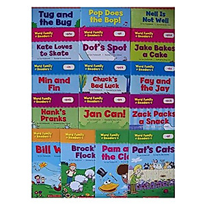 New Lot 16 Word Family Readers Phonics Learn to Read Kindergarten First Grade NEW