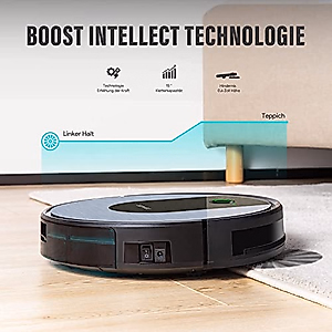 Deenkee Robot Vacuum, Wi-Fi/App/Alexa Robot Vacuum Cleaner,1600 Pa Suction and 120 Mins Runtime for Pet Hair, Hard Floors,Carpets (6 Cleaning Modes,Smart Navigation&Sensor,Self-Charging,Quiet &Slim)