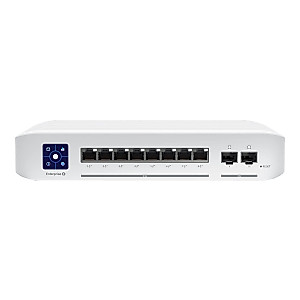 Ubiquiti Networks Managed Layer 3* Switch with (8) 2.5GbE RJ45 Ports with, W126421663 ((8) 2.5GbE RJ45 Ports with PoE+ for Wi-Fi 6 APs and (2) 10GbE SFP+ Ports for BER uplinks UniFi Enterprise)