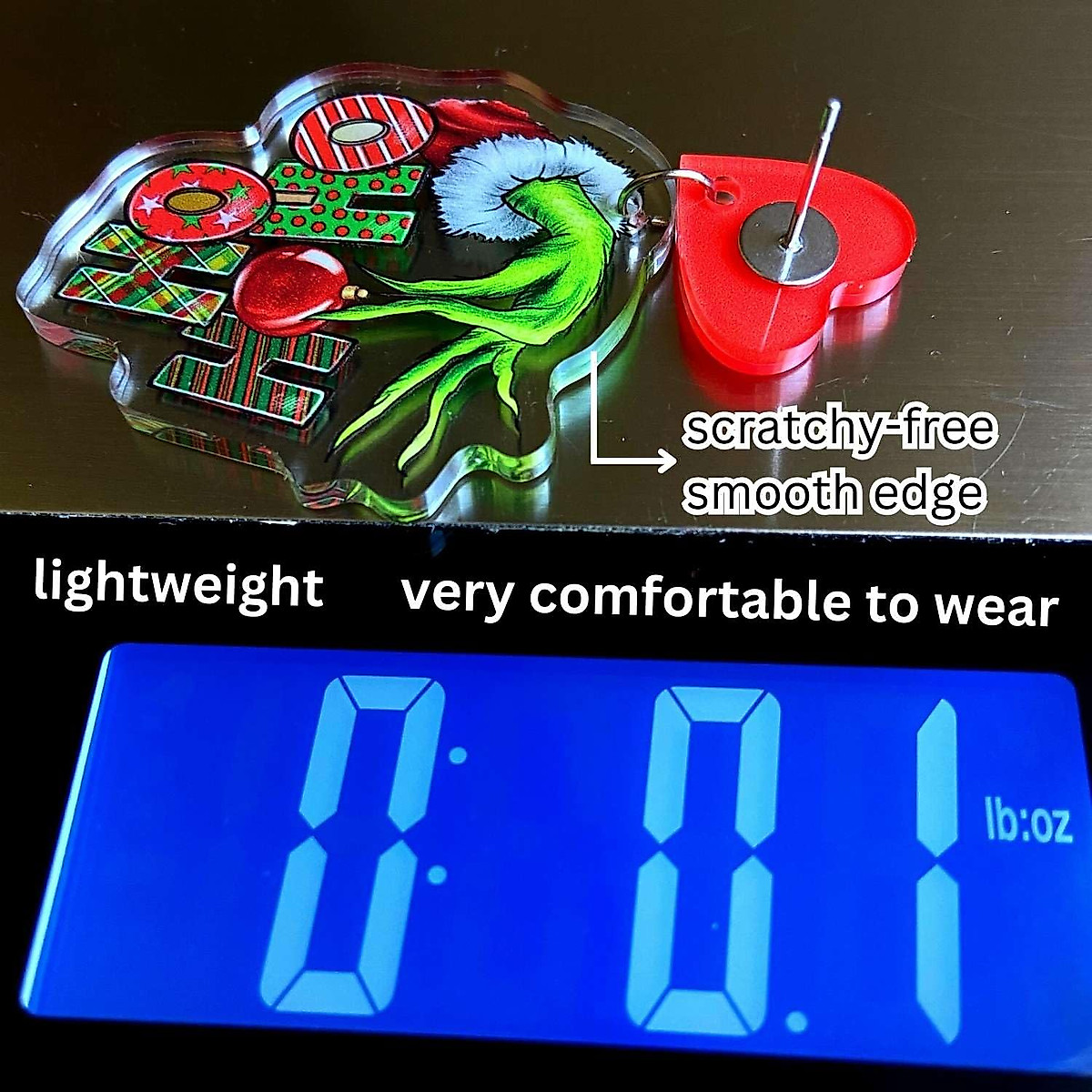 Christmas Earrings, Christmas Outfits Accessories, Christma Part Favors, Stocking Stuffers, Gifts For Women (HOHOHO #1)