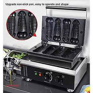 110V US Plug Waffles,Fun Shape Waffle Maker,penis waffle machine,Fun Hot Dog Creative Pattern Waffles,Temperature Controlled Non-Stick Waffles, Stainl