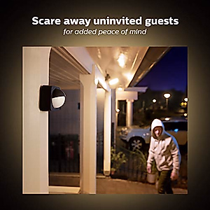 Philips Hue 541730-2 Hue Outdoor Indoor Motion Sensor, Black