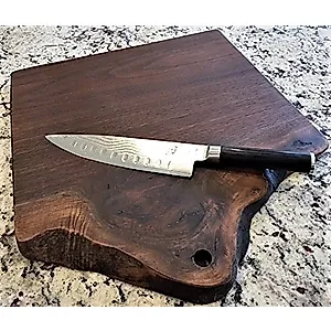 Hickory X Large, Gorgeous, Full-of-Character, Uncommon, Forest-to-Table Solid Double Live Edge Wood Charcuterie/Appetizer/Dessert/Grazing Board. 100% USA Handcrafted. 27 x 14.5 x 1.25"