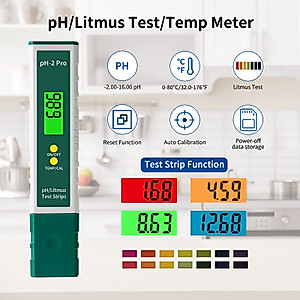Yewhick Digital pH and TDS Meter Combo, High Accuracy 0.01 Water Quality Tester and 3-in-1 TDS and EC Meter, PPM and µS Meter for Water, Practical Water Testing Kit