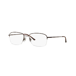 Polo Ralph Lauren Men's PH1001 Square Prescription Eyewear Frames, Shiny Brown/Demo Lens, 53 mm