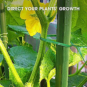 VIVOSUN 164 Feet PE-Coated Twist Tie, Roll Spool Dispenser with Cutter Secure Garden Plant Multi-Function Cable Snack Tie, Green