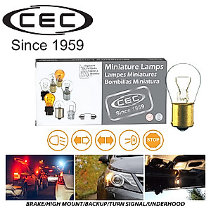 CEC Industries 1141 Single Contact Bayonet 12.8V 18.4W Miniature Bulb (10-Pack)