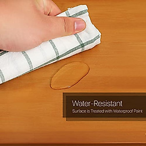 MoNiBloom 4 Tier Bookcase with 2 Drawers, Bamboo Tall Multifunctional Shelf Storage Organizer Book Display Shelves for Bedroom Living Room Office, Brown