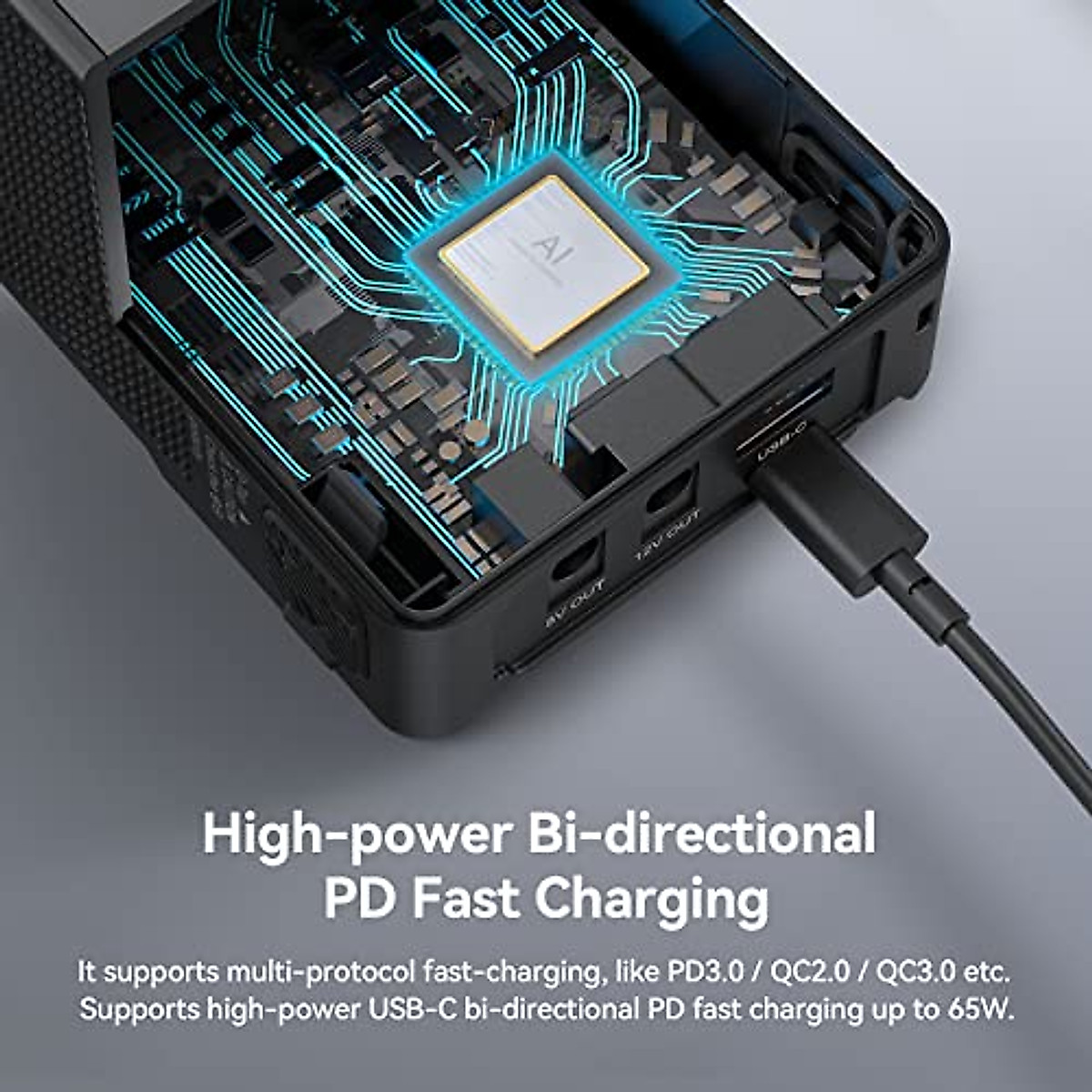 SmallRig V Mount Battery VB155, 10500mAh 155Wh 14.8V Support 65W PD USB-C Fast Charger, V-Mount Battery with D-TAP, USB-A, Dual DC Ports, OLED Screen for Camera, Camcorder, Video Light, Monitor - 3581