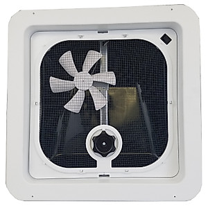 Ventline RV Roof Vent Smoke w/ 12 Volt Fan, Putty & Screws