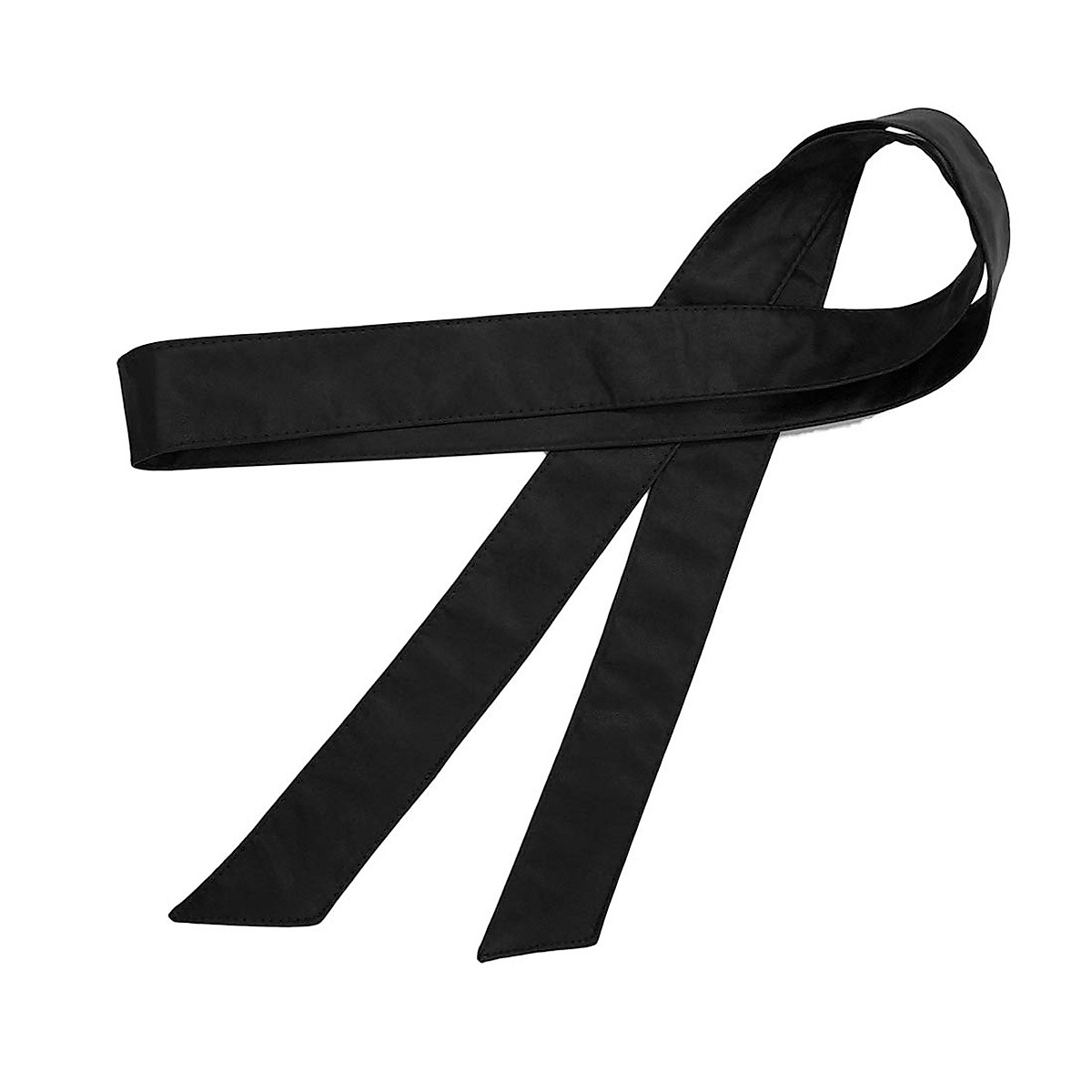 TeeYee Women Obi Belt Fashion Solid Color PU Leather 4.5cm Wide Waist Band 70 Inch in Extra Size (black)