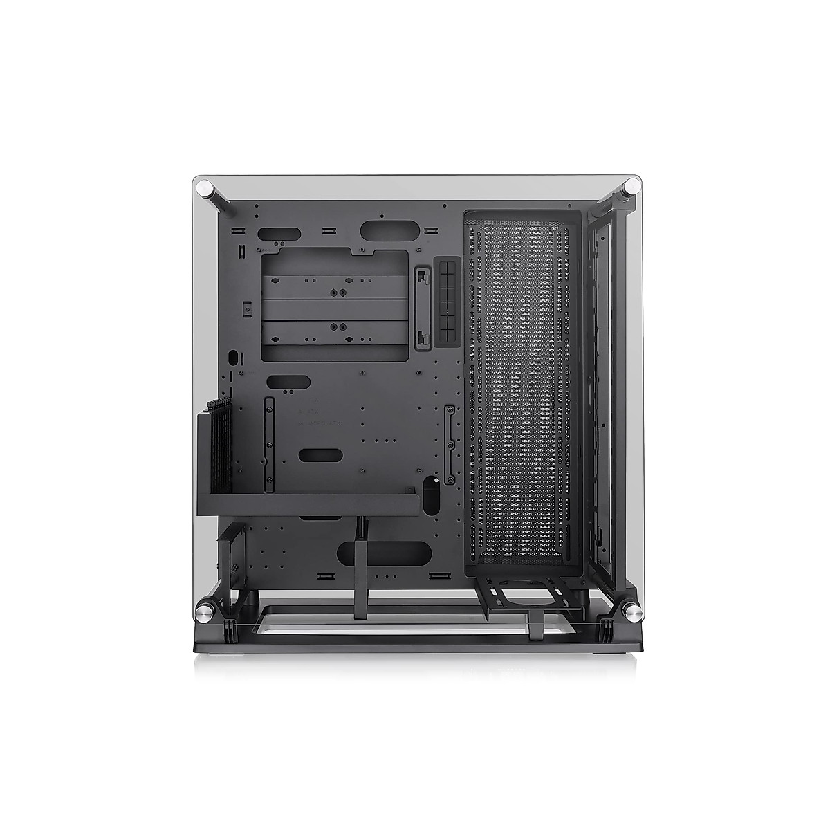 Thermaltake Core P3 Pro E-ATX Tempered Glass Mid Tower Gaming Computer Chassis, Open Frame Panoramic Viewing, Glass Wall-Mount, Rotatable PCI-E Slots, CA-1G4-00M1WN-09