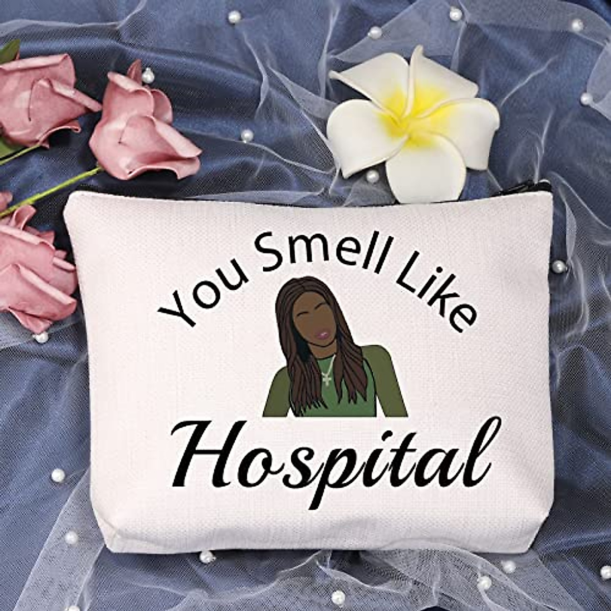 LEVLO Stars Fans Gifts You Smell Like Hospital Makeup Bags Housewives Gifts (You Smell Like Hospital)