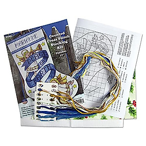 Tobin Peace On Earth Cross Stitch Stocking Kit, 17 Long 14 Count