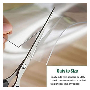 Clear PVC Desk Chair Mat Chair Mat,PVC Non-slip Transparent Rectangle Floor Protector,Home Office Anti Scratch Rolling Chair Mats,for Carpet,Under Tables,FurnitureThick 1mm,100-600cm length,Non-slip E