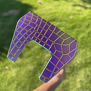 Calong Super Golf Putter GSS 375g CNC Milled Right Hand Crocodile Golf Club Putter with Headcover (Rainbow, 35)