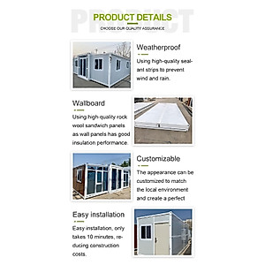 Customizable Tiny Home - Luxury Prefab Villa | Affordable and Easy-to-Install Modular Shipping Container House in Various Styles