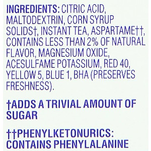 Crystal Light Sugar-Free Lemon Iced Tea On-The-Go Powdered Drink Mix 120 Count