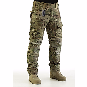 ZAPT Tactical Pants Molle Ripstop Combat Trousers Hunting Army Camo Multicam Black Pants for Men (Multicam Camo, L)