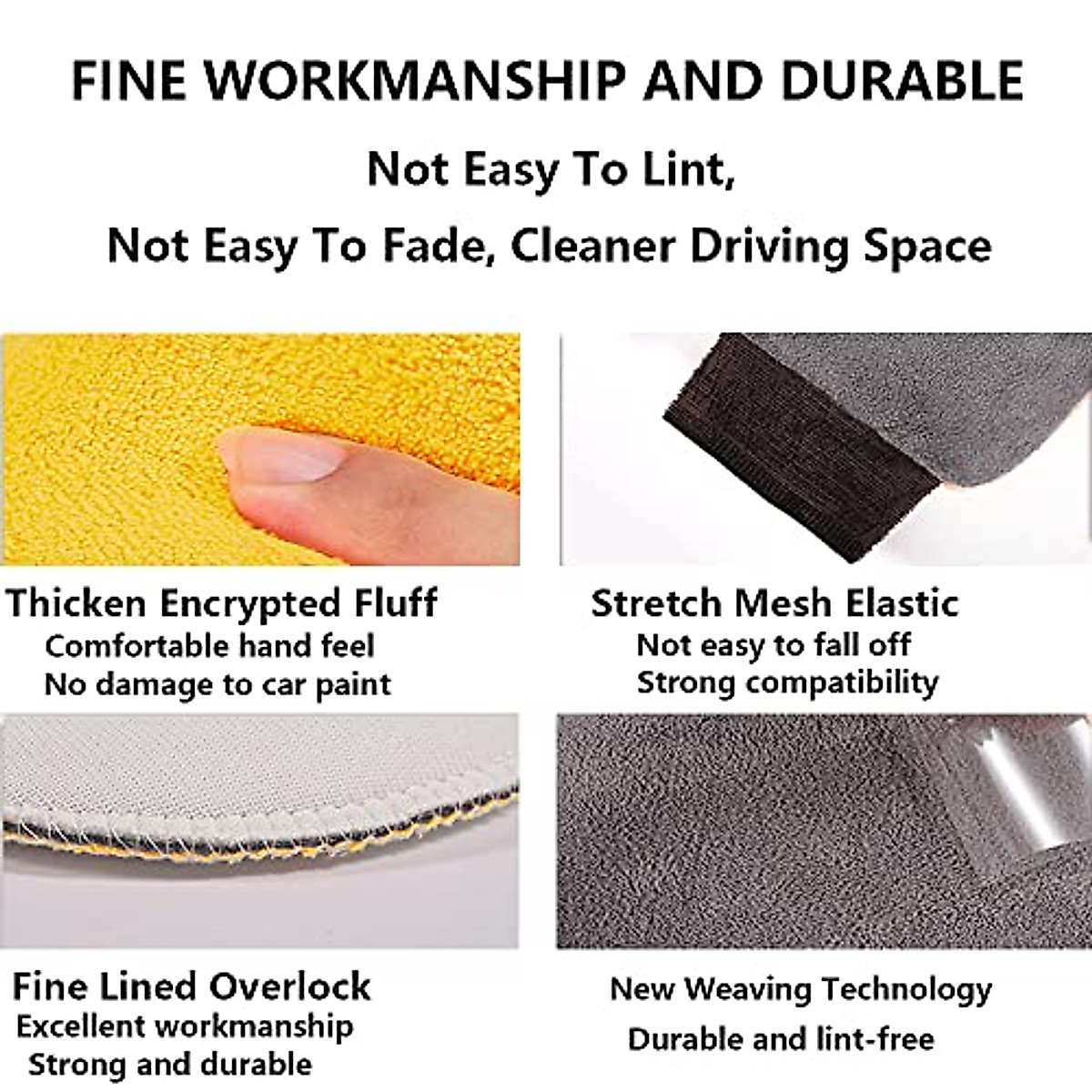 Rotkeym Car Wash Mitt,Premium Thick Coral Fleece Washing Gloves, Holds Tons of Sudsy Water for Effective Washing, Machine Washable, Lint Free, Scratch Free