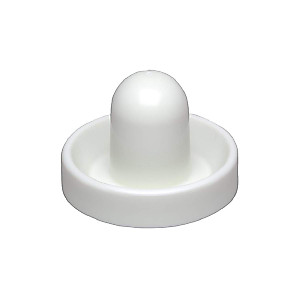 2 Commercial Hockey Fluorescent White Goalies with 2 Large Green Air Pucks