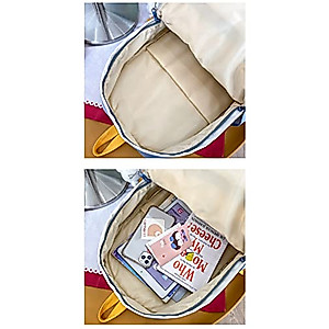 KOWVOWZ Cute Bookbag for Teen Girls Boys Kawaii Aesthetic Back to School Backpack (Green)