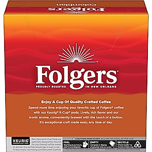 Folgers Colombian Medium Roast Coffee, 128 Keurig K-Cup Pods