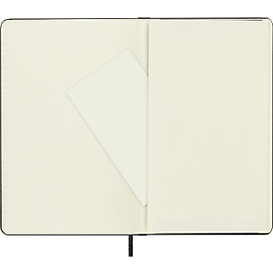 Moleskine Classic Notebook, Hard Cover, Large (5" x 8.25") Ruled/Lined, Black, 240 Pages