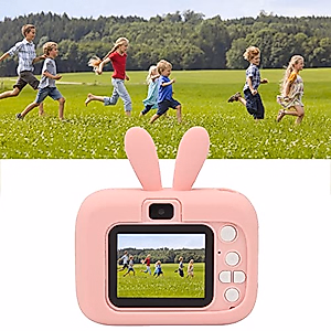 Pomya Kids Digital Camera, Toddler Girls Toy Camera, Children Selfie Camera 2.0 Inch IPS Screen, Mini Kids Camcorder Video Recorder with 1080P Video, for Birthday Gifts (Pink)