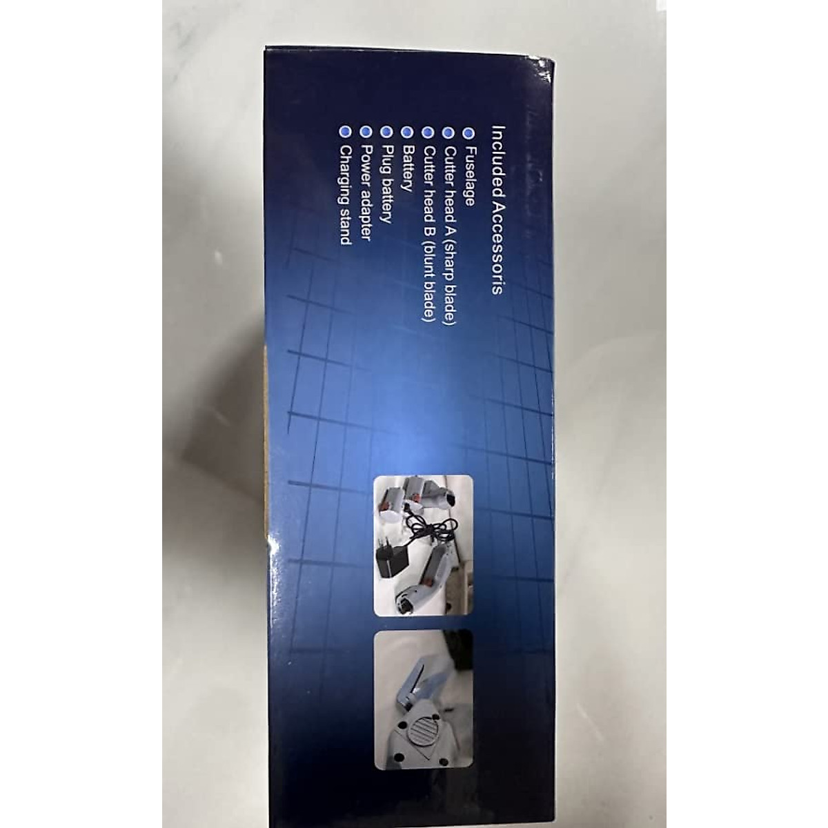 MXBAOHENG Wbt-1 Electric Fabric Scissors Cordless Fabric Shears Rechargeable Cloth Cutter for Carpet/Leather/Rubber/Paperboard (1 Battery & A Blade)