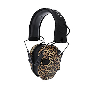 Walker's Razor Slim Electronic MUFF - Leopard Print